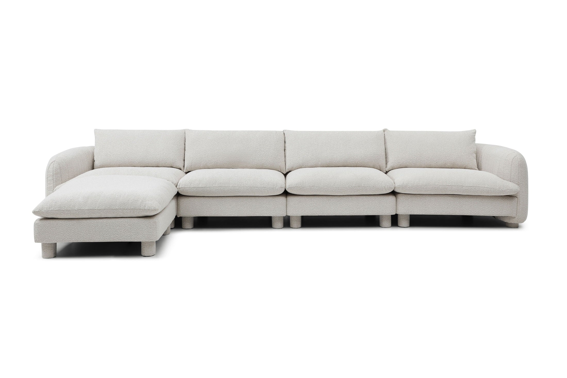 Bayshore 4-Seater – Spacious & Sleek Modular Sofa | Almond Wind